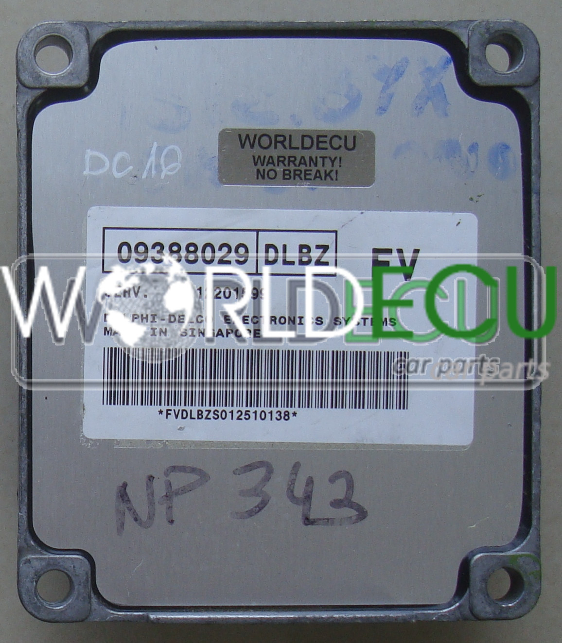 ECU ENGINE CONTROLLER DELPHI 09388029 DLBZ / 09388029DLBZ / FV - ECU ...