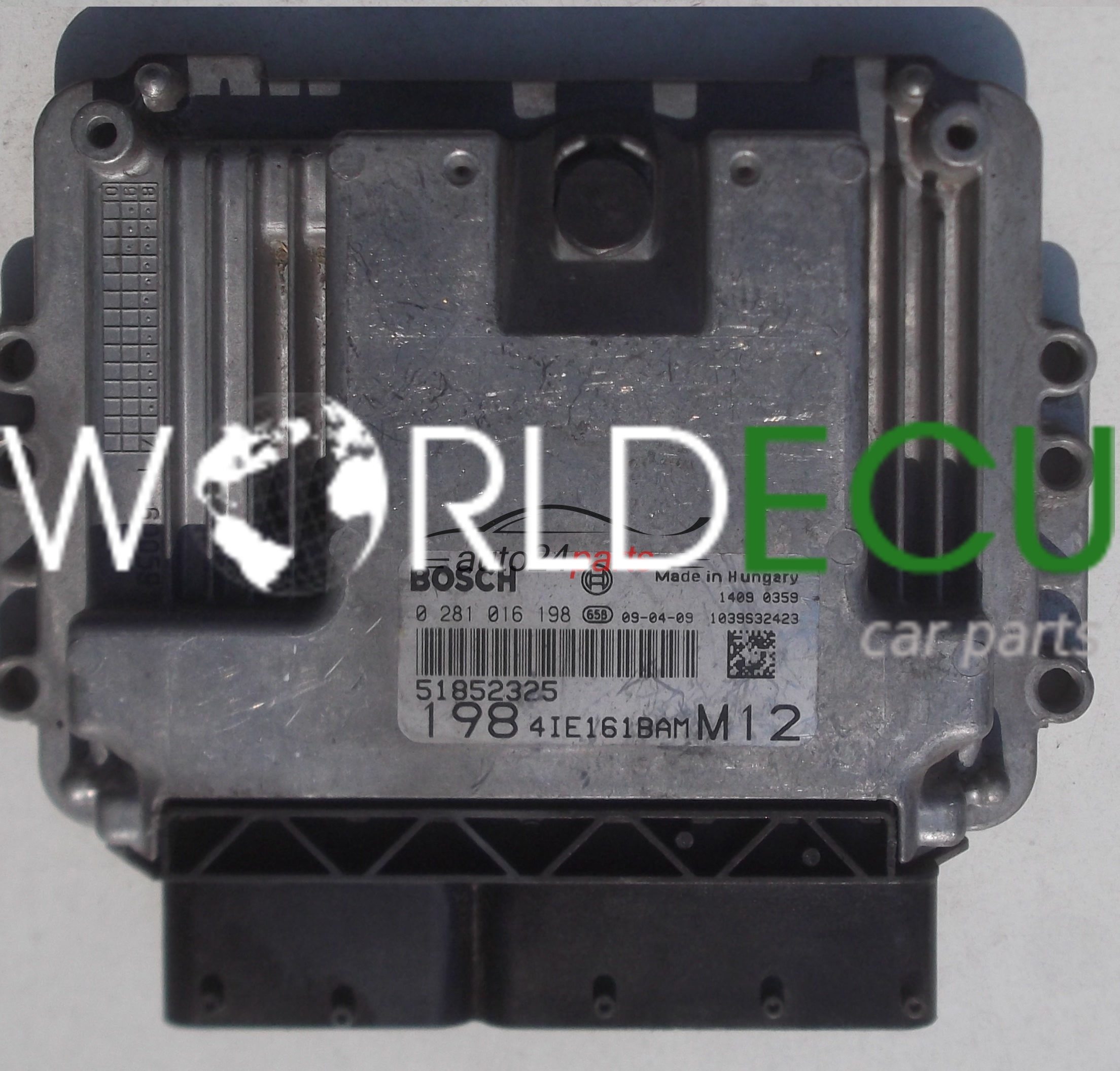 ECU ENGINE CONTROLLER FIAT BRAVO 1.6 MJTD BOSCH 0281016198, 0 281 016 ...