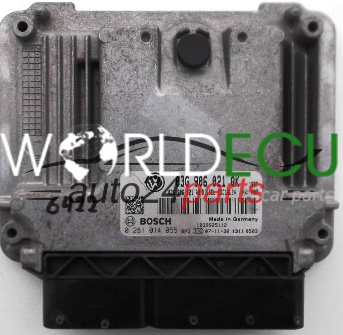 CALCULATEUR MOTEUR VW VOLKSWAGEN GOLF 1.9 TDI BOSCH 0 281 014 055 ...