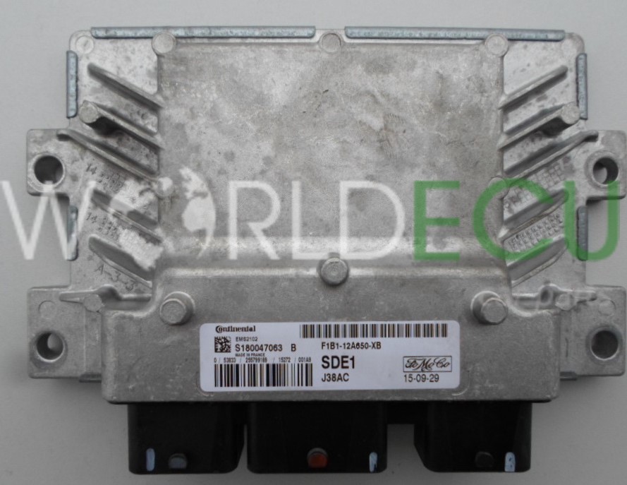 ECU Engine control unit FORD 1.6 Continental S180047063 B, S180047063B ...