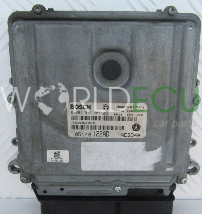 VIRGIN ECU ENGINE CONTROLLER CHRYSLER 300C 3.0 CRD BOSCH 0281013901, 0 ...