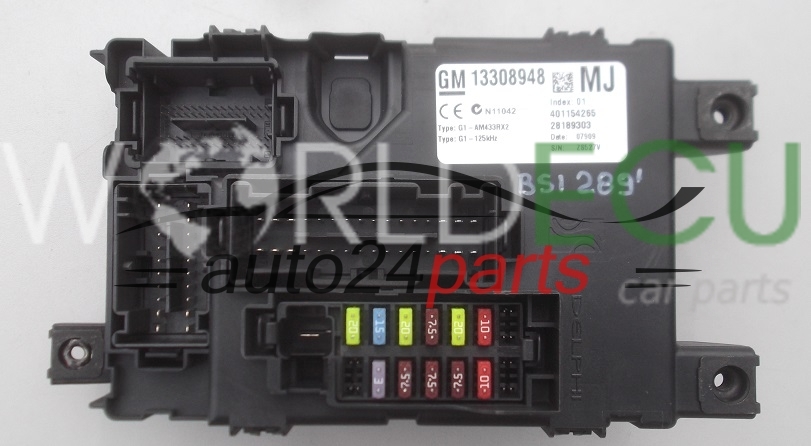 COMFORT CONTROL MODULE BSI BSM OPEL CORSA D 13308948 MJ, 28189303 ...