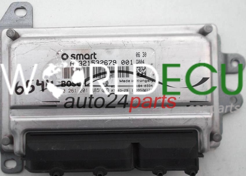 ECU ENGINE CONTROLLER SMART 451 1.0 BOSCH 0 261 201 385, 0261201385 ...