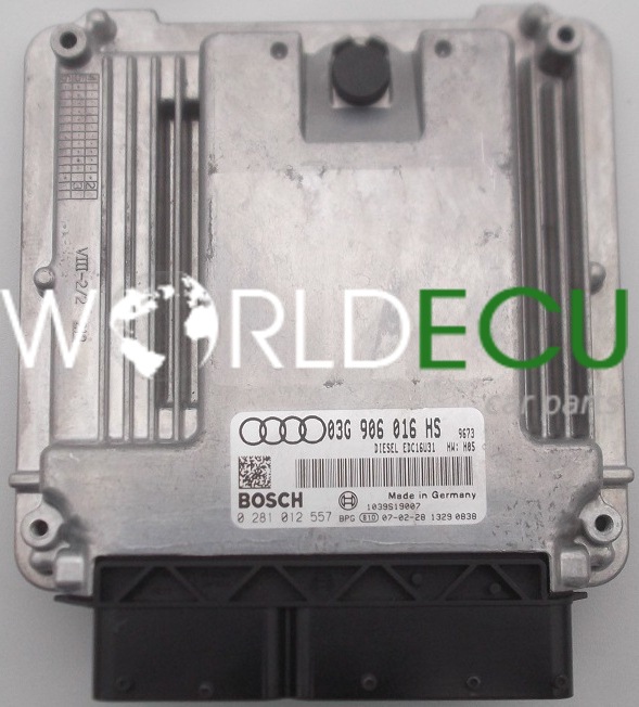 ECU ENGINE CONTROLLER AUDI A6 2.0 TDI BOSCH 0 281 012 557, 0281012557 ...