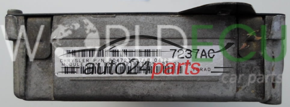 ECU Engine control unit CHRYSLER VOYAGER P04727237AC, 04745860 - ECU ...