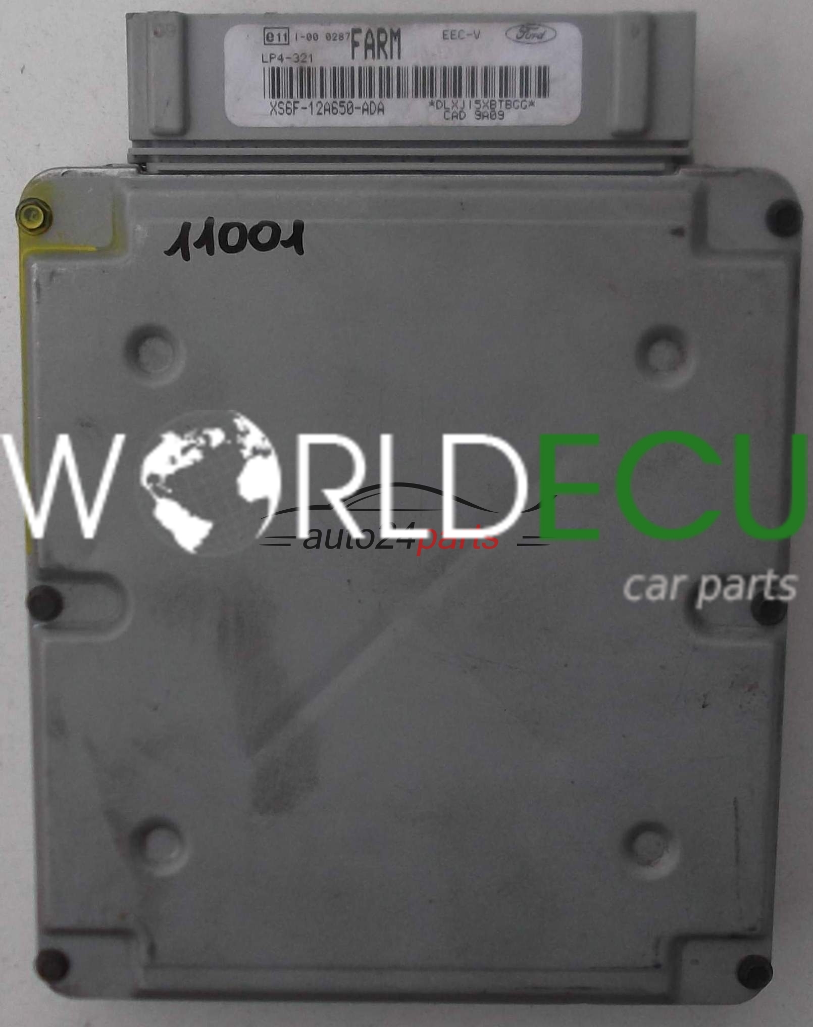 ECU ENGINE CONTROLLER FORD FIESTA XS6F-12A650-ADA, XS6F12A650ADA, FARM ...