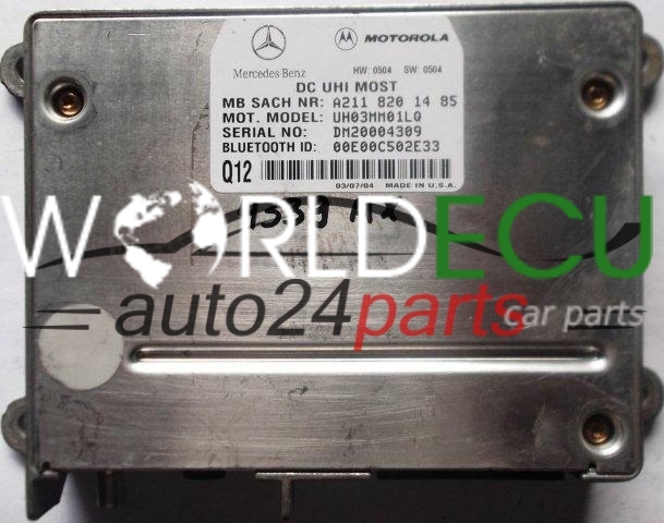 STEUERGERAT BLUETOOTH TELEFON MERCEDES W203 W209 W211 W220 A2118201485 ...