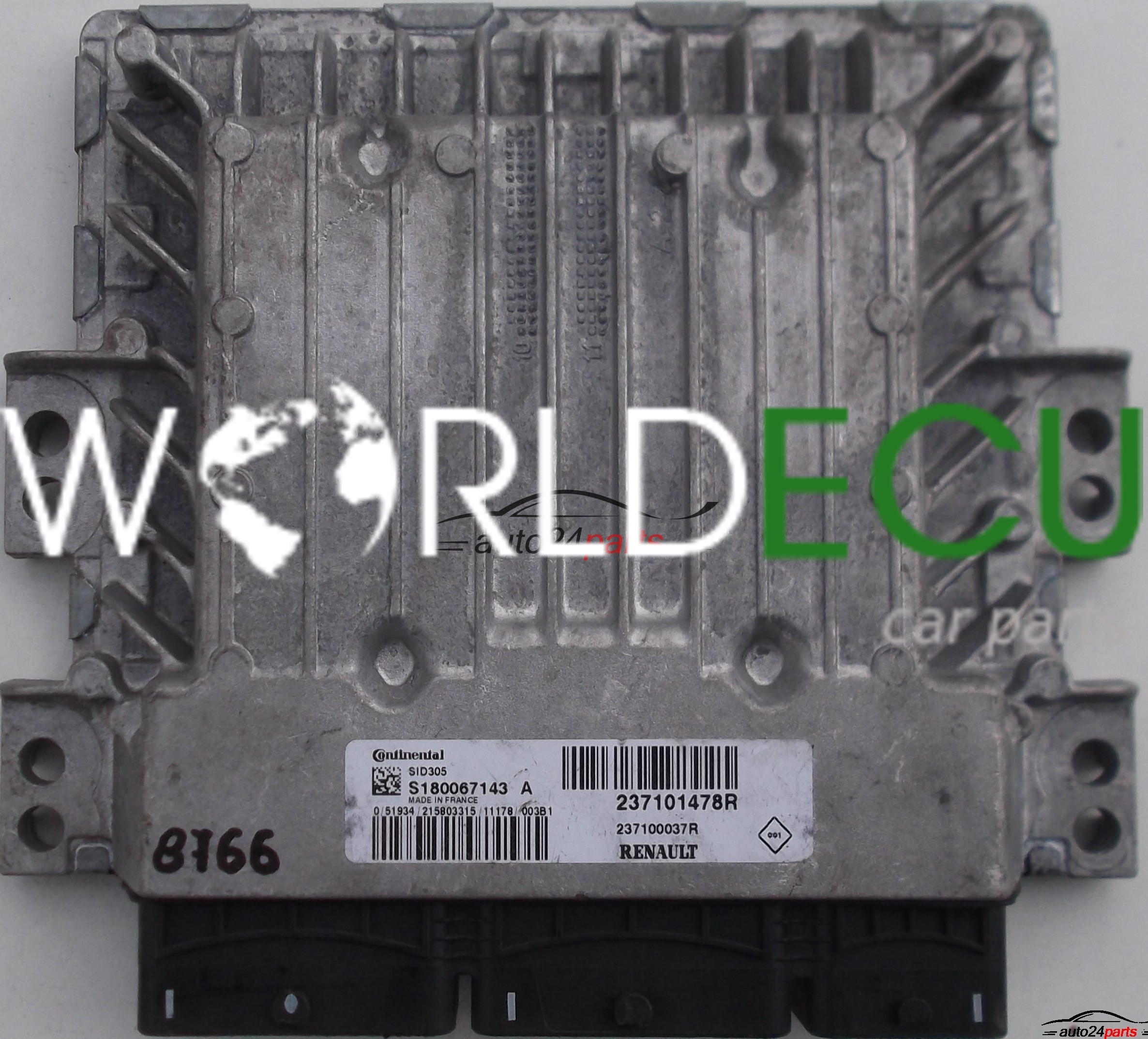 ECU ENGINE CONTROLLER RENAULT MEGANE, LAGUNA III 1.5 DCI, S180067143 A ...