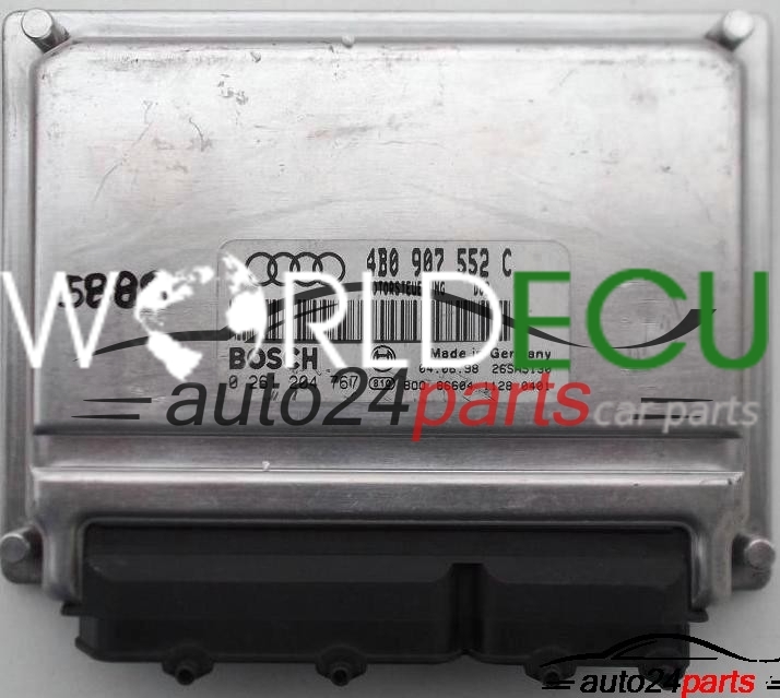 ECU ENGINE CONTROLLER AUDI A4 A6 2.4 BOSCH 0 261 204 767, 0261204767 ...