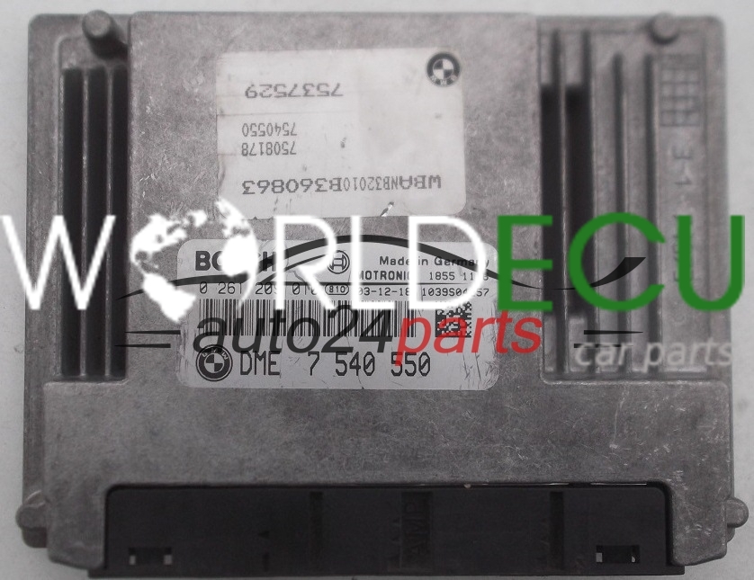 ECU ENGINE CONTROLLER BMW E65 E66 645 BOSCH 0 261 209 010, 0261209010 ...